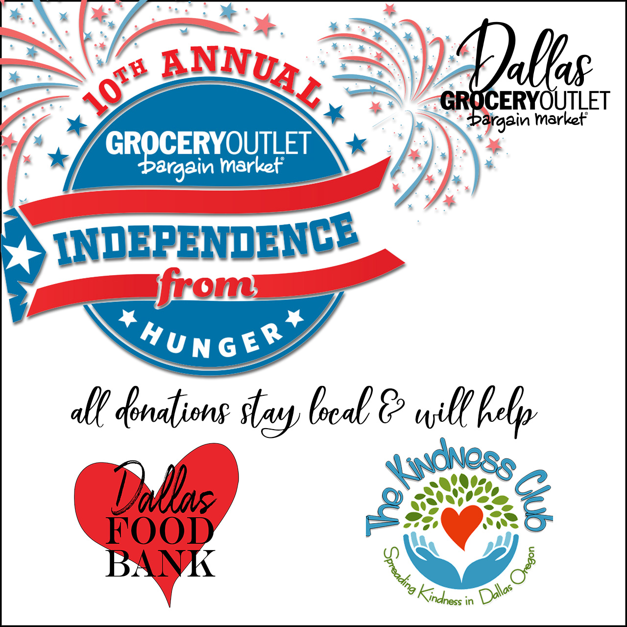 Independence From Hunger - Dallas Grocery Outlet | #ShopDallasGOLocal