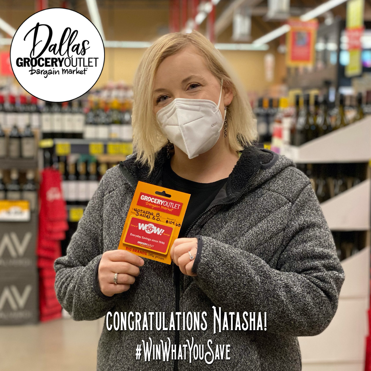 Congratulations Natasha! - Dallas Grocery Outlet | #ShopDallasGOLocal